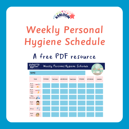 Weekly Personal Hygiene Schedule - FREE EBook – KaBloom